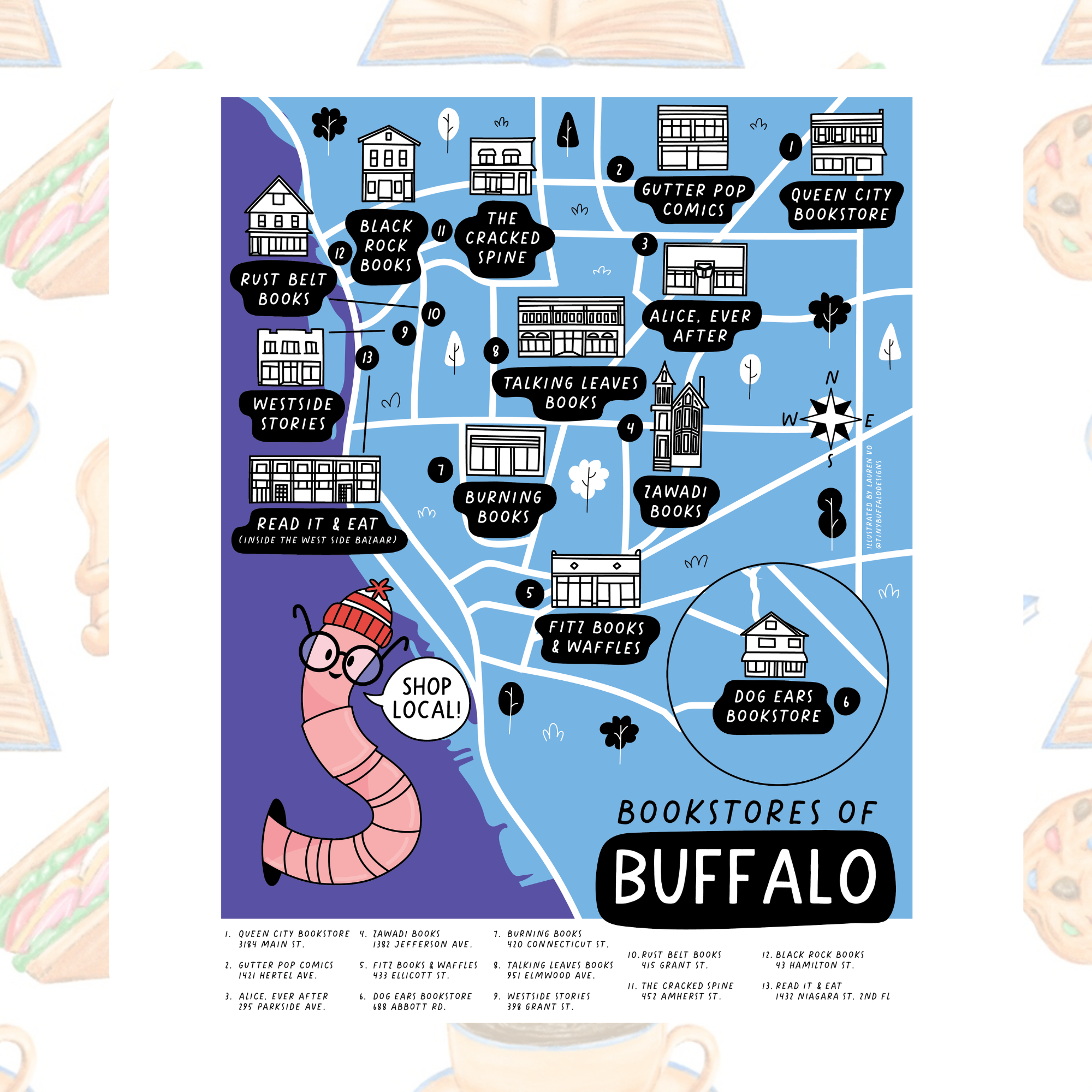 Indie Bookstore Map | Read It & Eat Bookshop