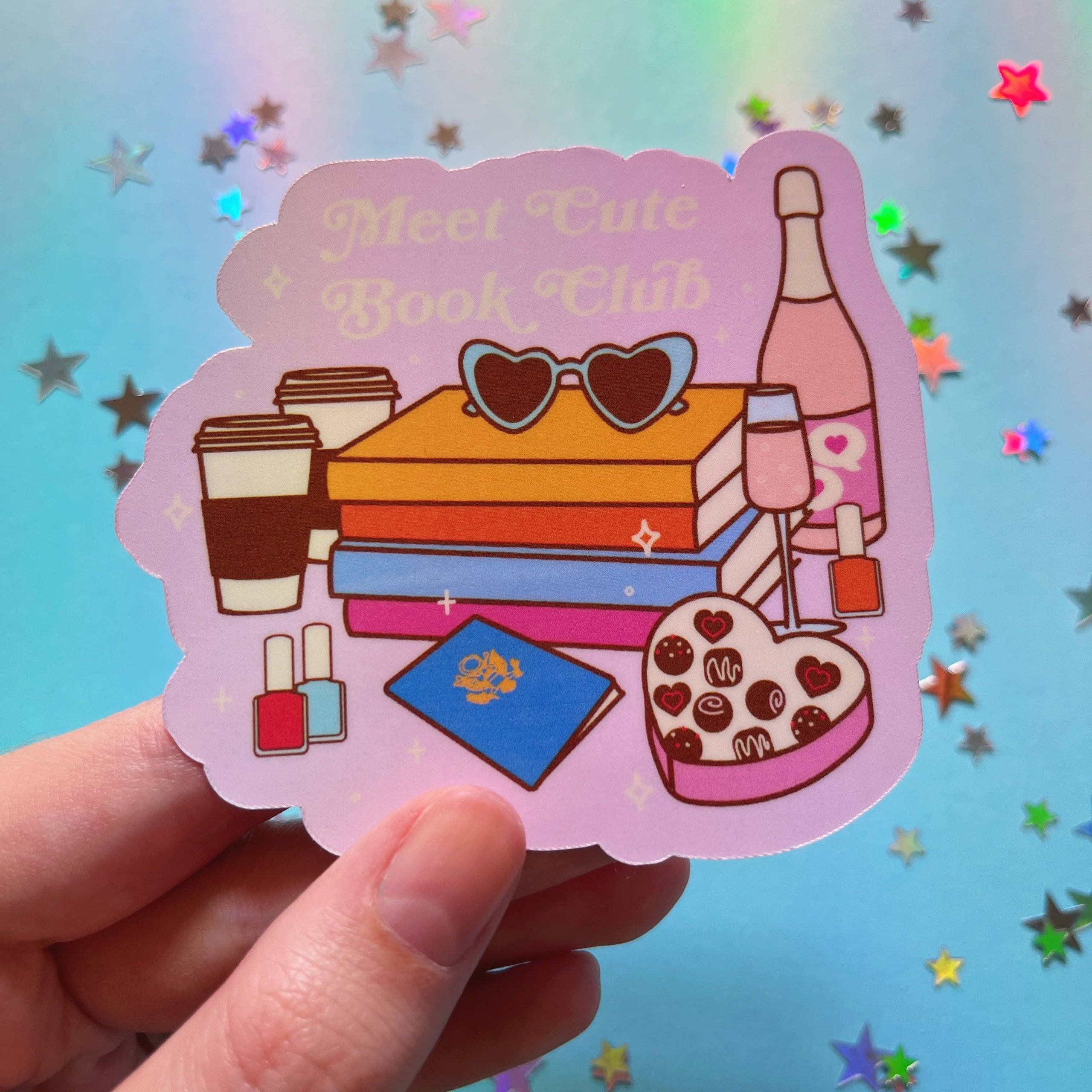 Meet Cute Book Club Sticker | Read It & Eat Bookshop