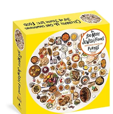 The 100 Most Jewish Foods 500-Piece Circular Puzzle (Artisan Puzzle ...